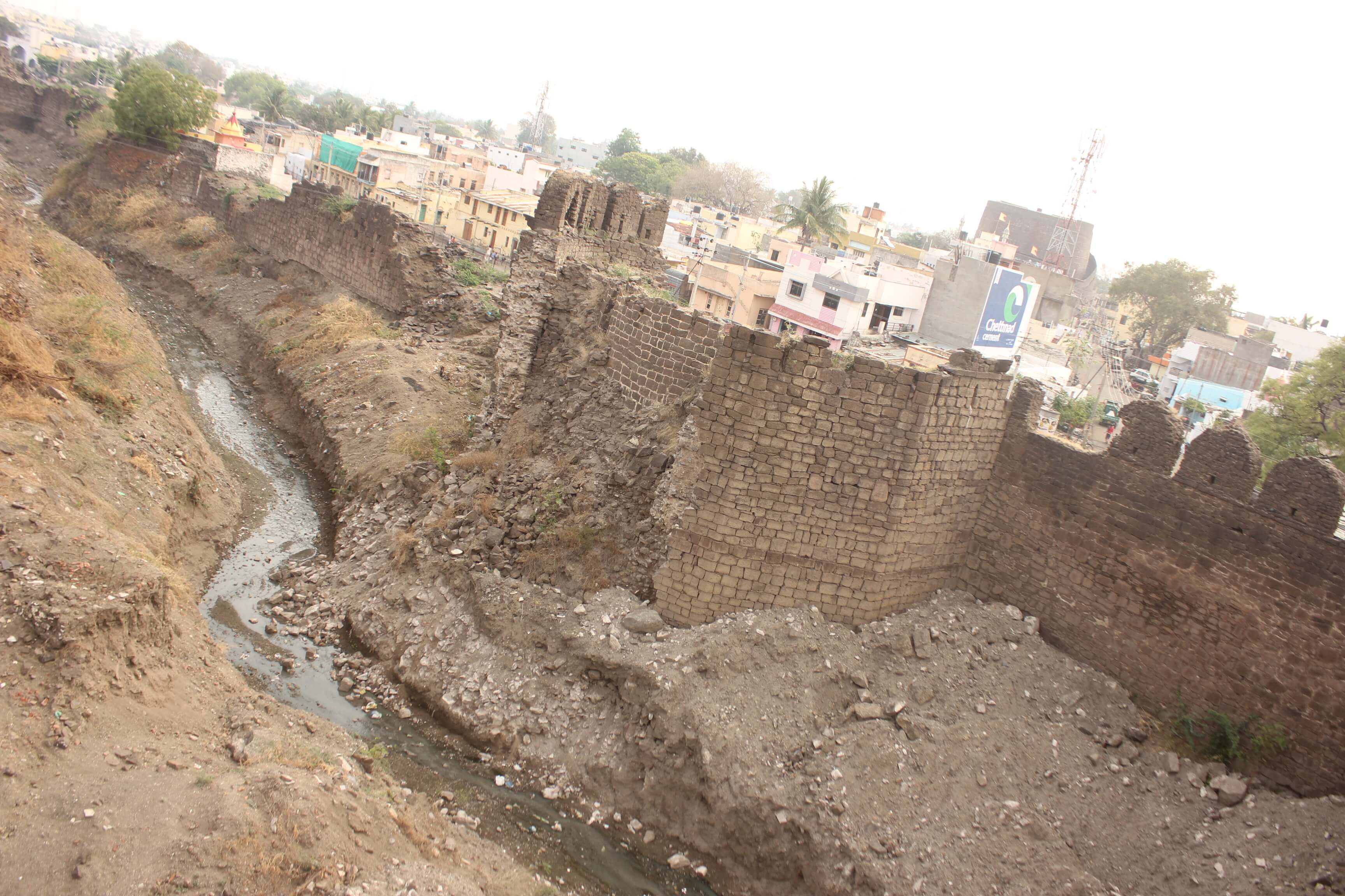The Moats of the City wall - ARCHAEOLOGICAL SURVEY OF INDIA